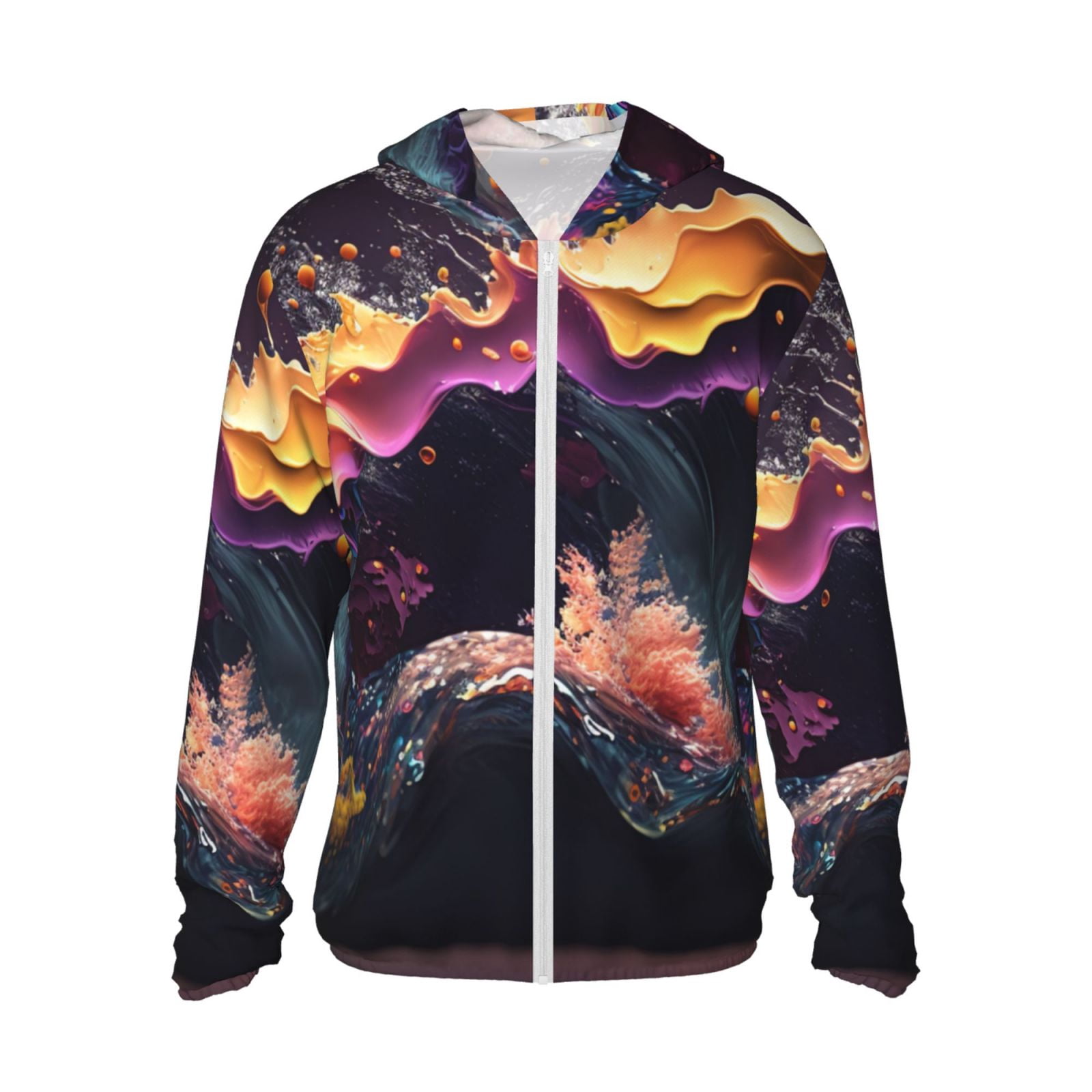 Fotbe Explosive Fluid Splash Art Men's Women's UPF 50+ Sun Protection ...
