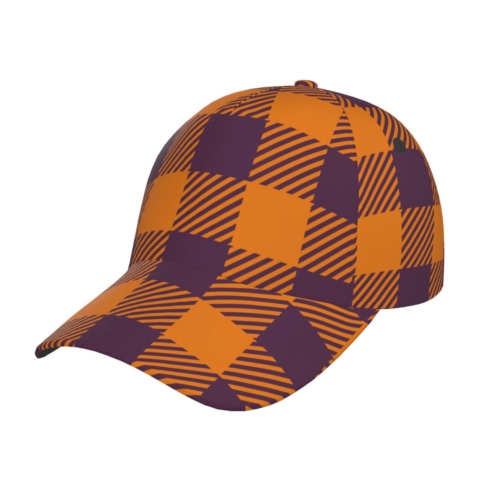 Fotbe Fall Buffalo Plaid Baseball Cap, Fall Buffalo Plaid Print Dad Hat ...