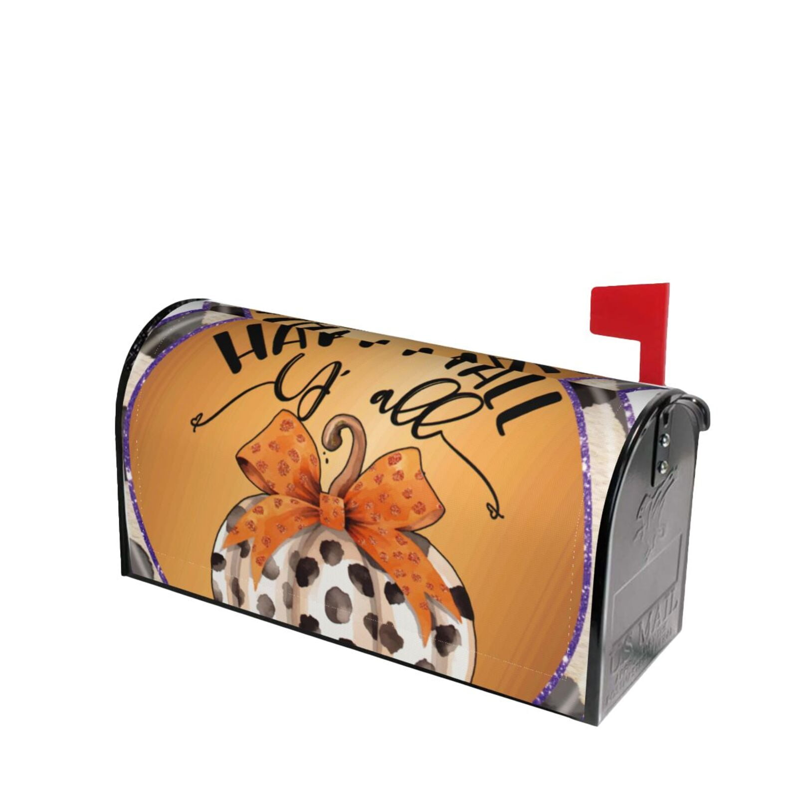 Fotbe Fall Farmhouse Pumpkins1 Mailbox Covers Post Letter Box Cover ...