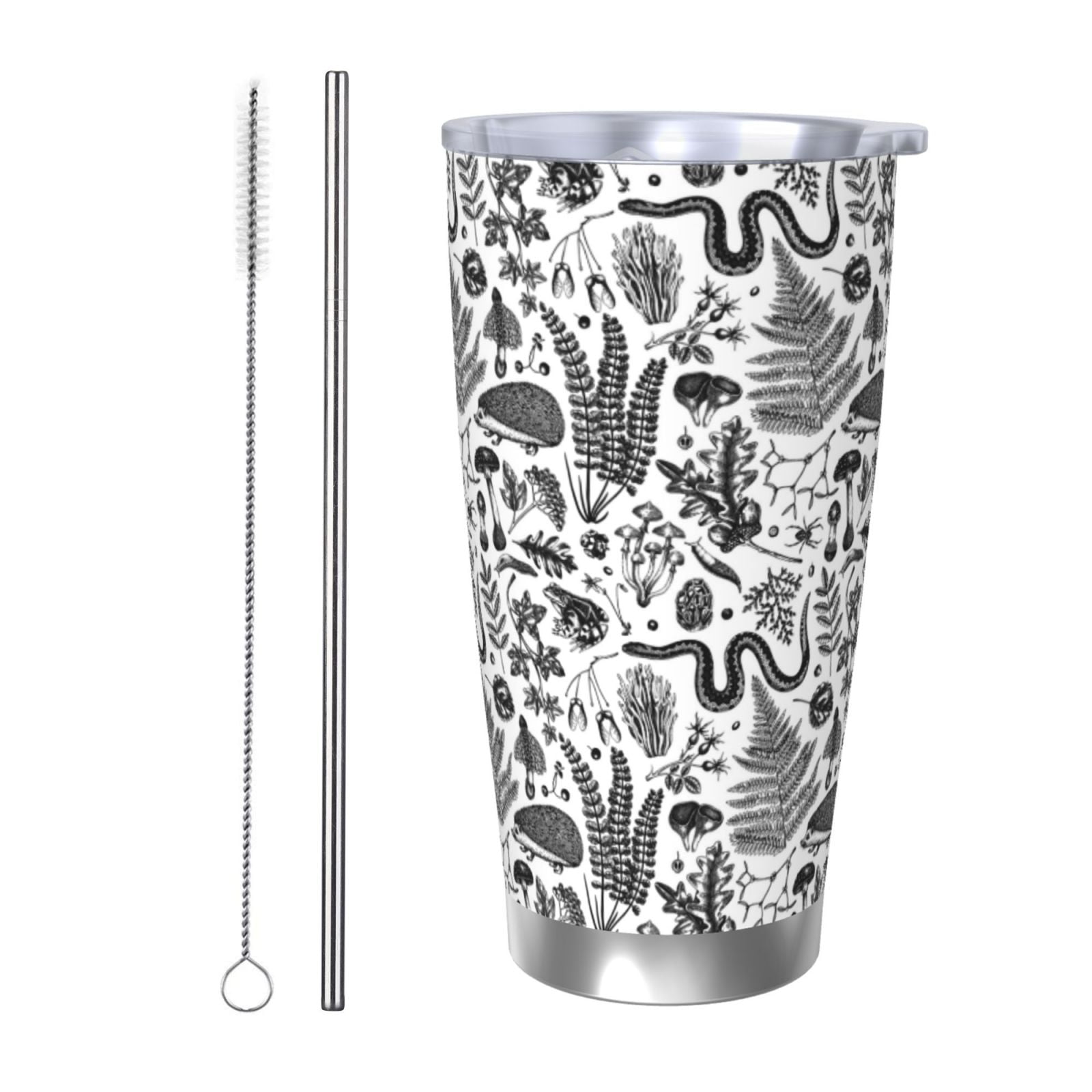 Fotbe Fall Forest Pattern 20 oz Tumbler Stainless Steel Vacuum ...