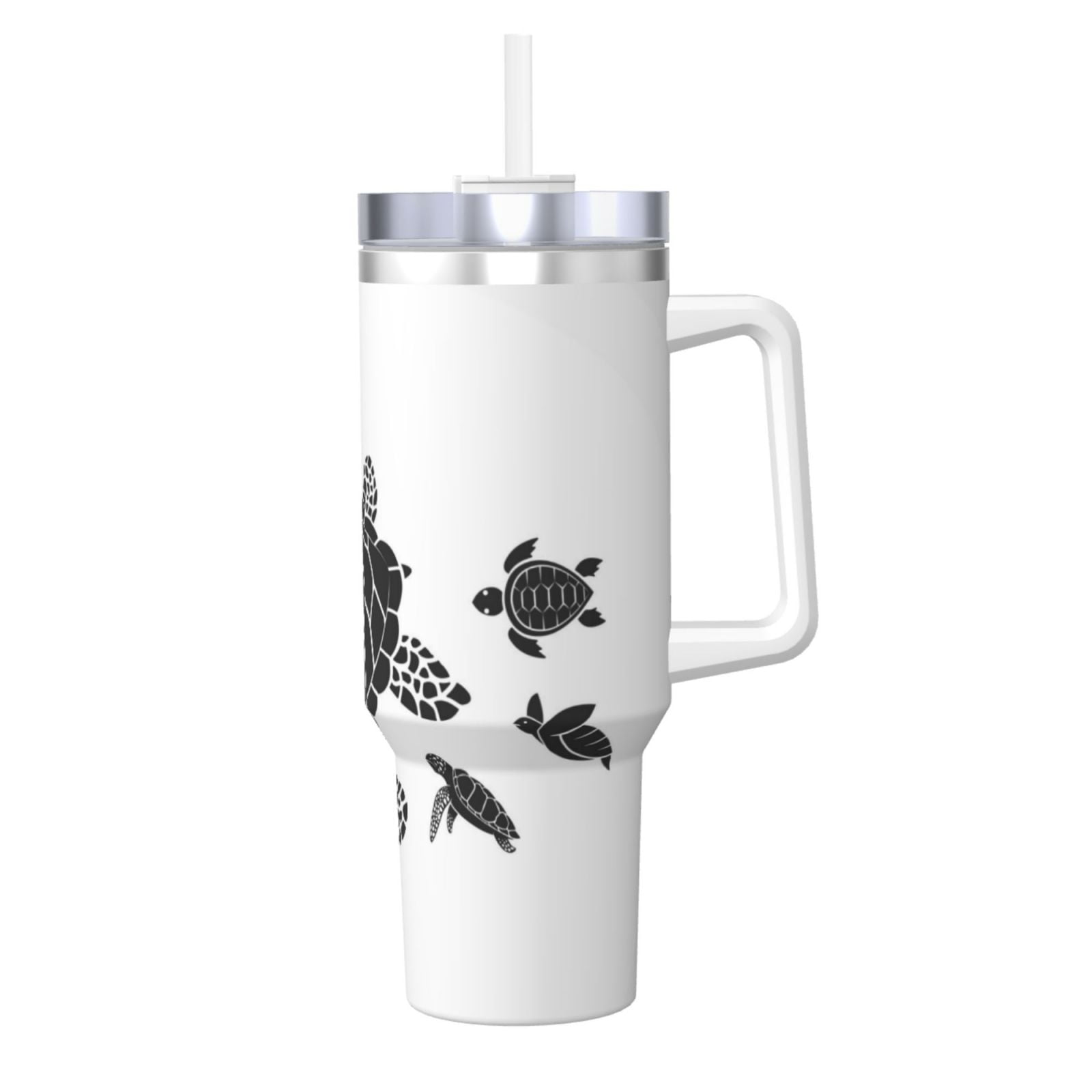 Fotbe Family Of Sea Turtles Pattern 40oz Ice Bully With Handle And ...