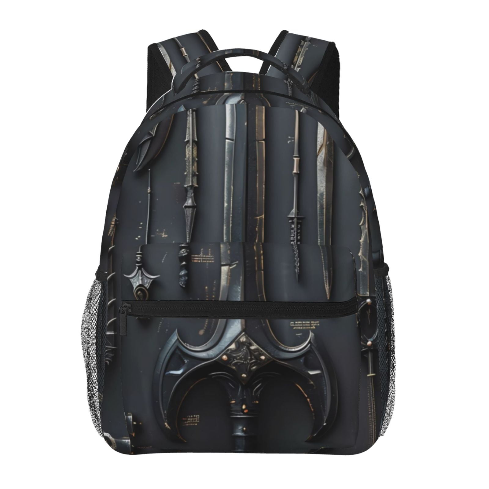 Fotbe Fantasy Medieval Weaponry Pattern Casual Backpack for School ...