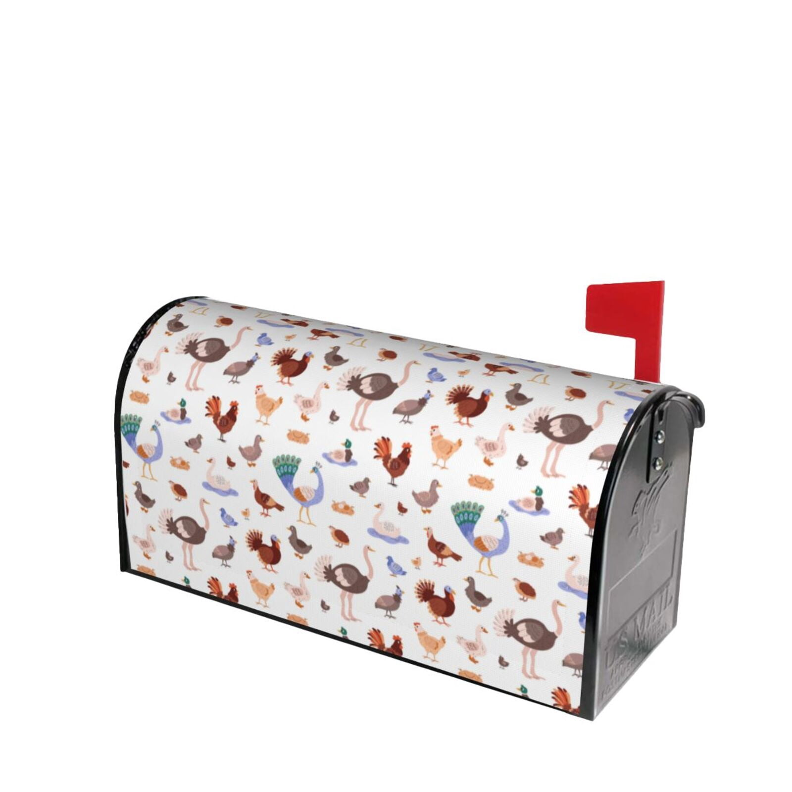 Fotbe Farm Birds Goose Mailbox Covers Post Letter Box Cover Garden ...