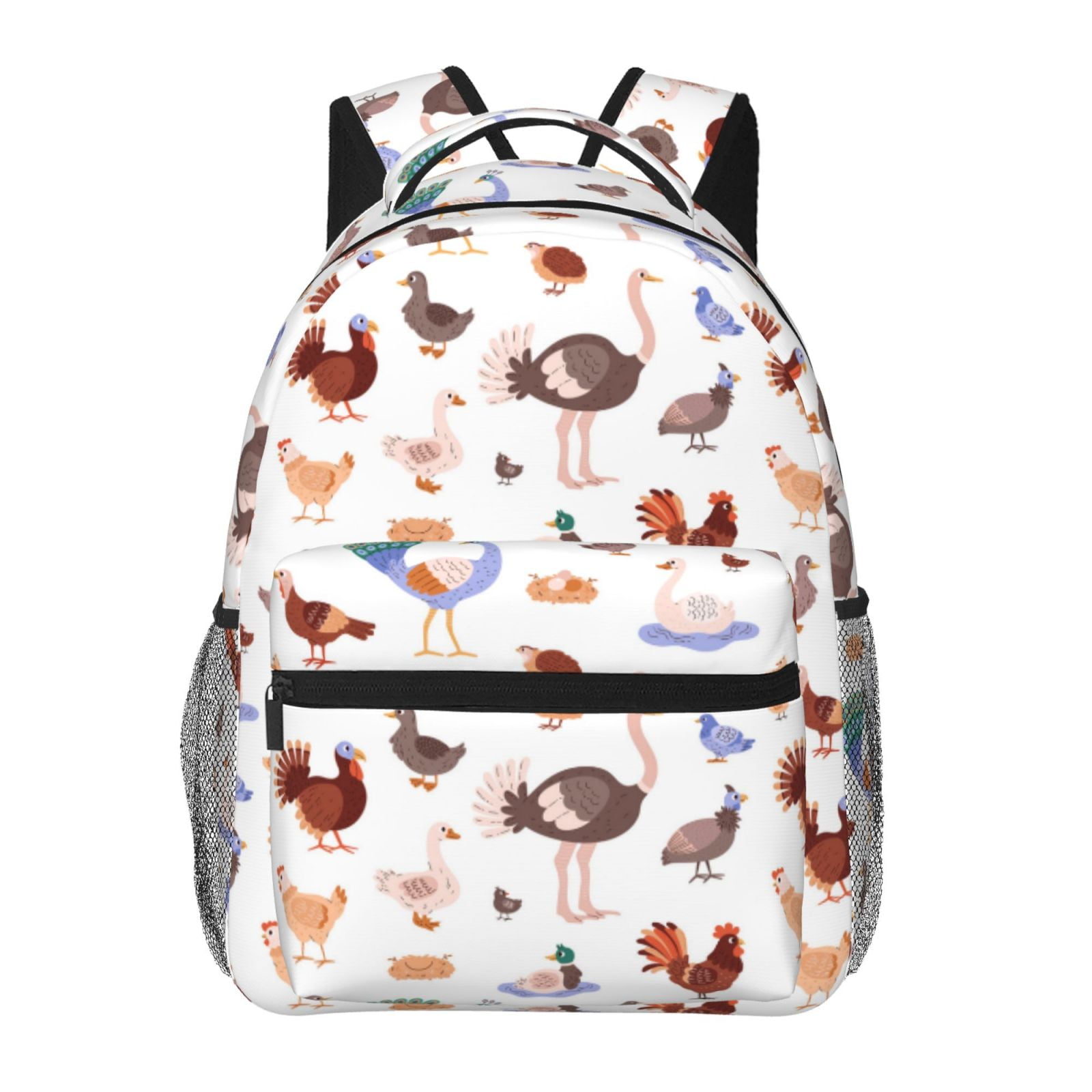Fotbe Farm Birds Goose Pattern Casual Backpack for School, Travel, and ...