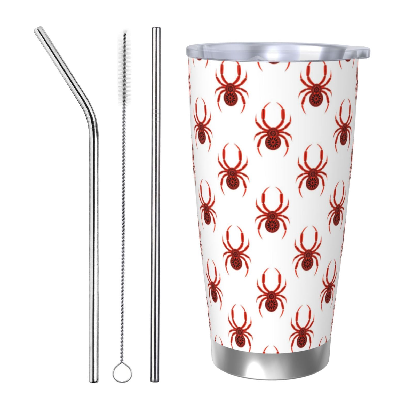 Fotbe Farm Roosters Pattern 20 oz Tumbler Stainless Steel Vacuum ...