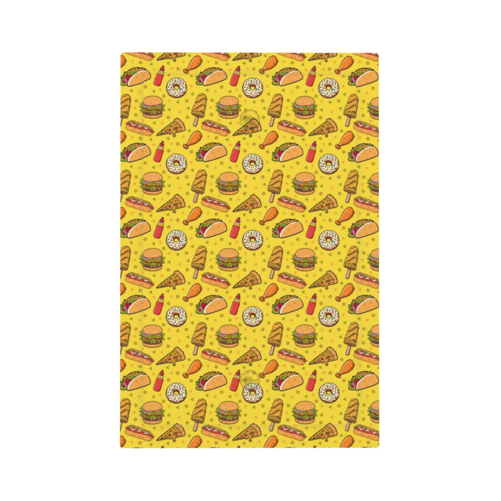 Fotbe Fast Food 1 Print Duplex Receptacle Wall Plate, 1-Gang 5.0" x3.0 ...