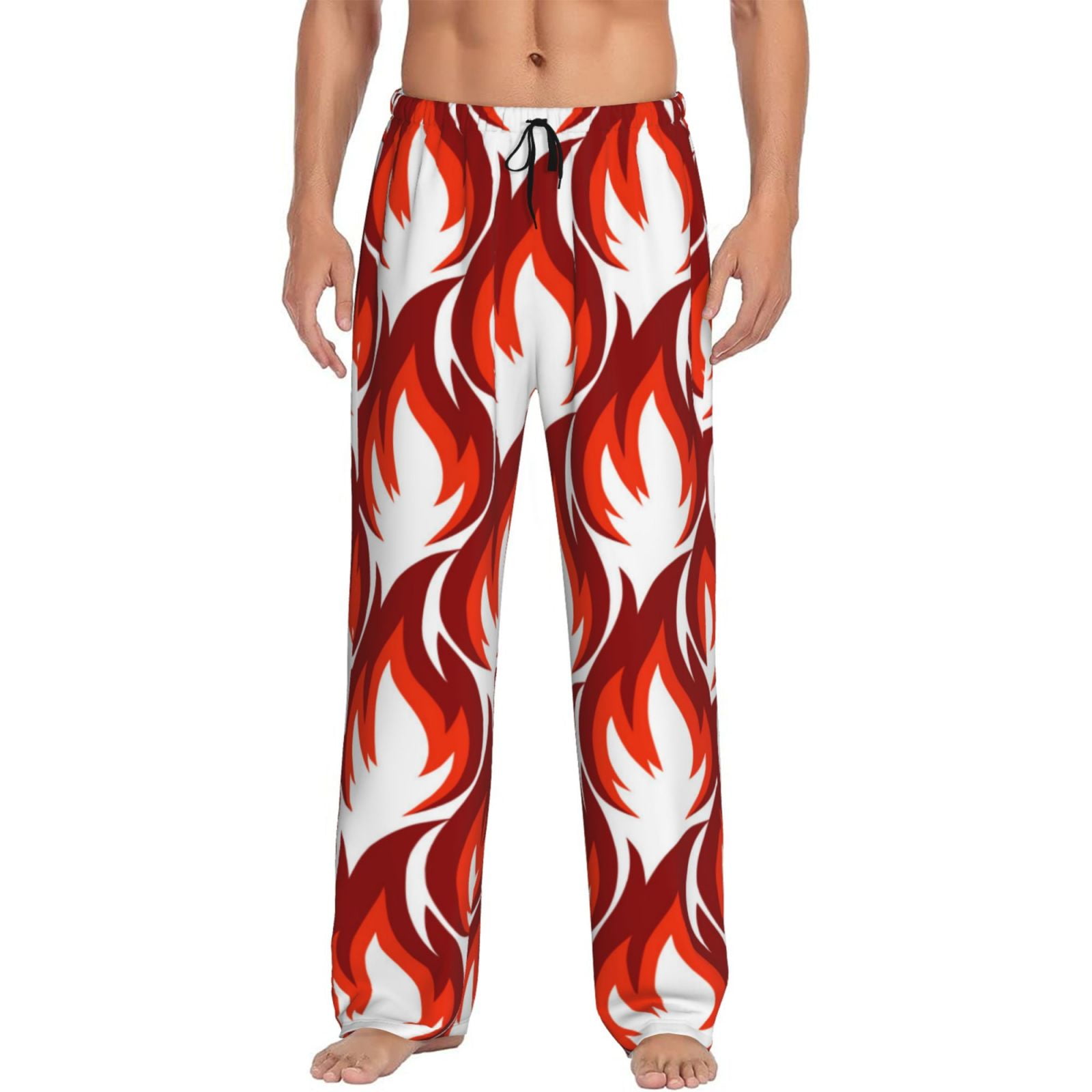 Fotbe Fire Symbols Men's Pajama Pants,Sleepwear Pants,Pj Bottoms ...
