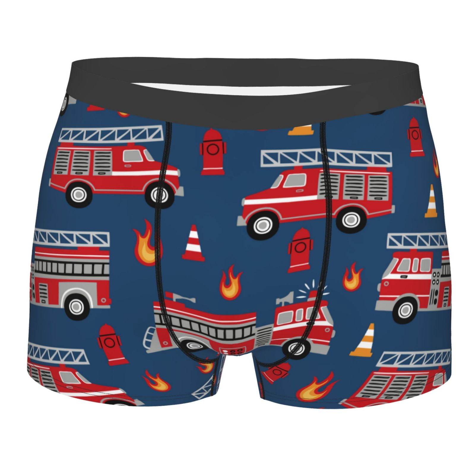 Fotbe Fire Truck 1 Men’s Total Support Pouch Boxer Briefs, X-Temp ...