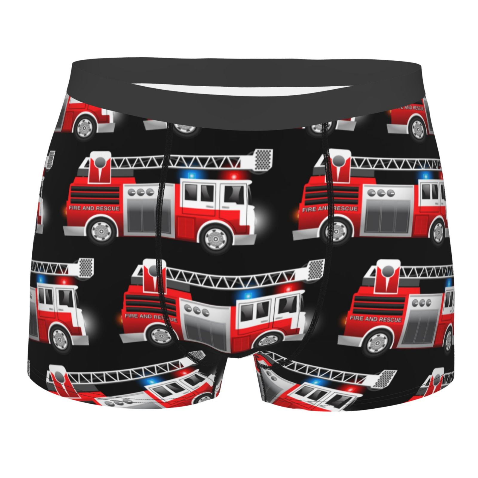 Fotbe Fire and Rescue Truck Men’s Total Support Pouch Boxer Briefs, X ...
