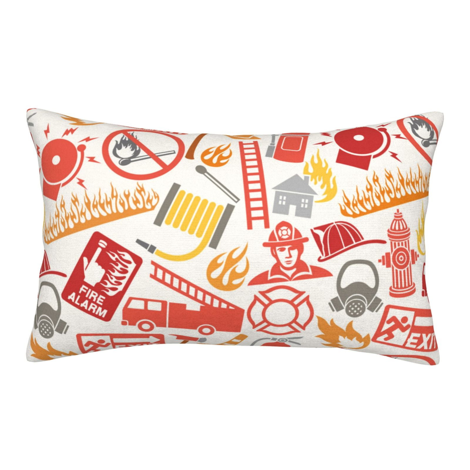 Fotbe Firefighter Icons Pillow Cases - Envelope Closure - Luxury, Extra ...