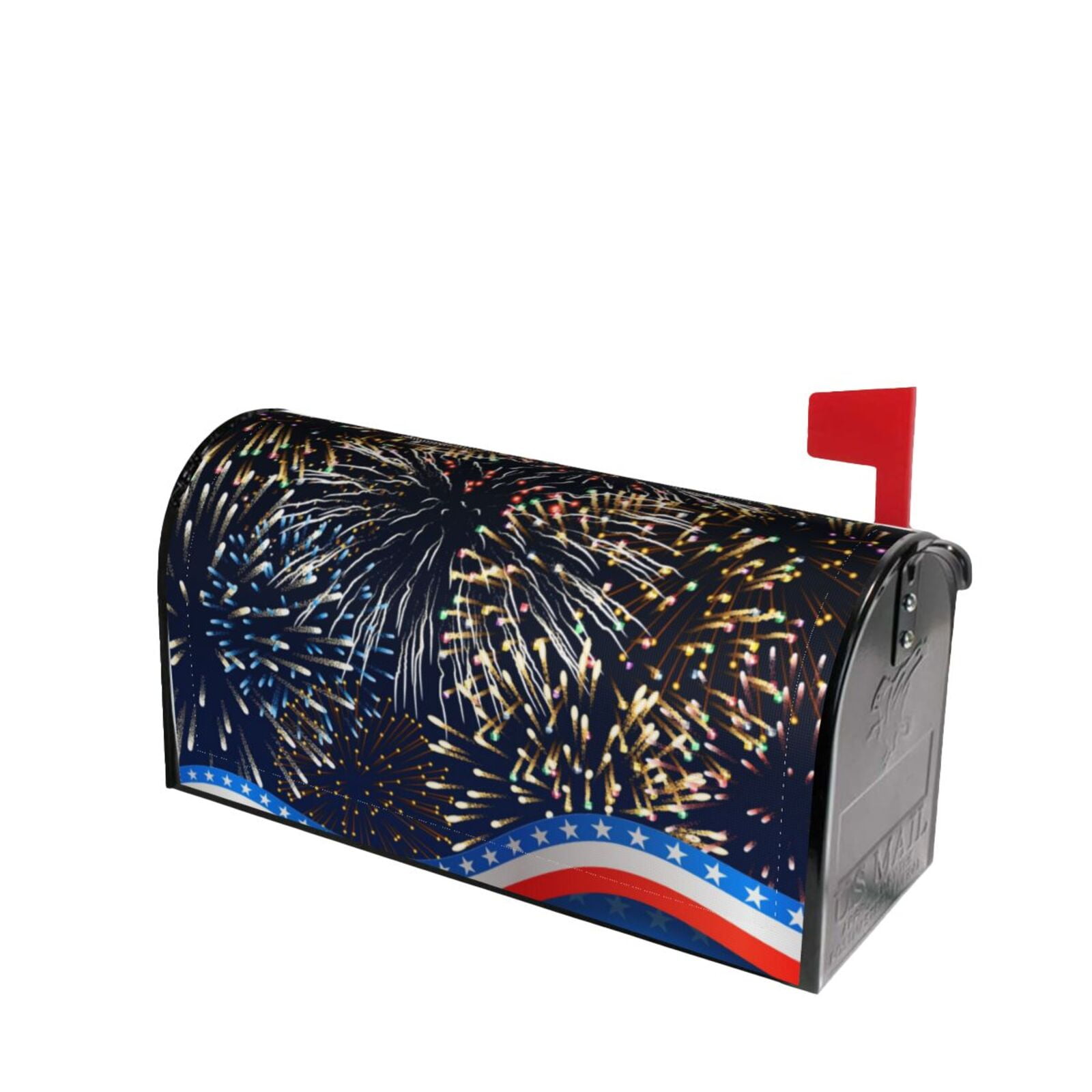 Fotbe Fireworks Mailbox Covers Post Letter Box Cover Garden Decor ...