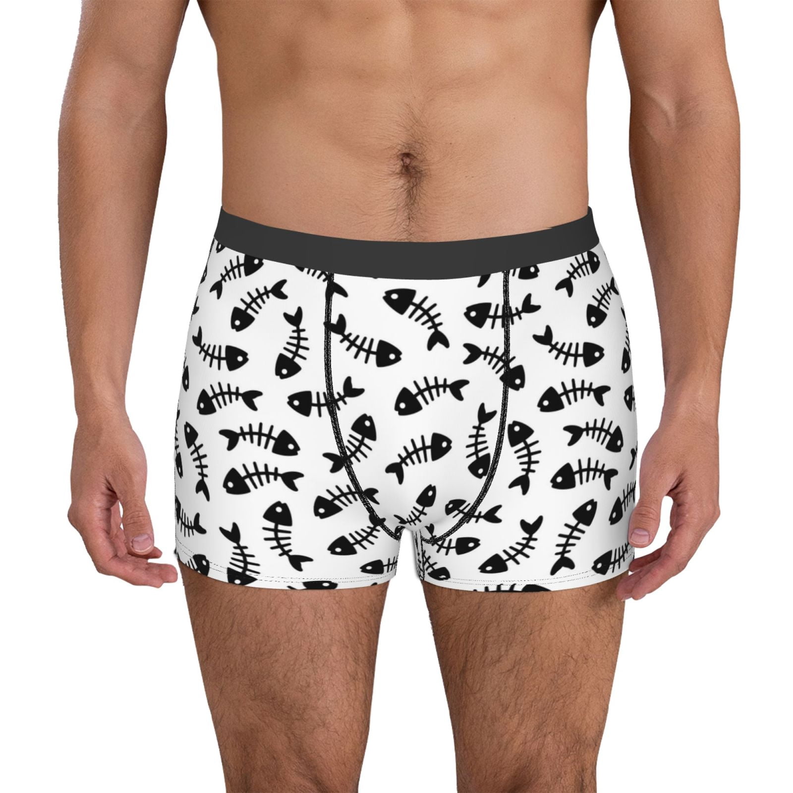 Fotbe Fish Bone Men’s Total Support Pouch Boxer Briefs, X-Temp Cooling ...