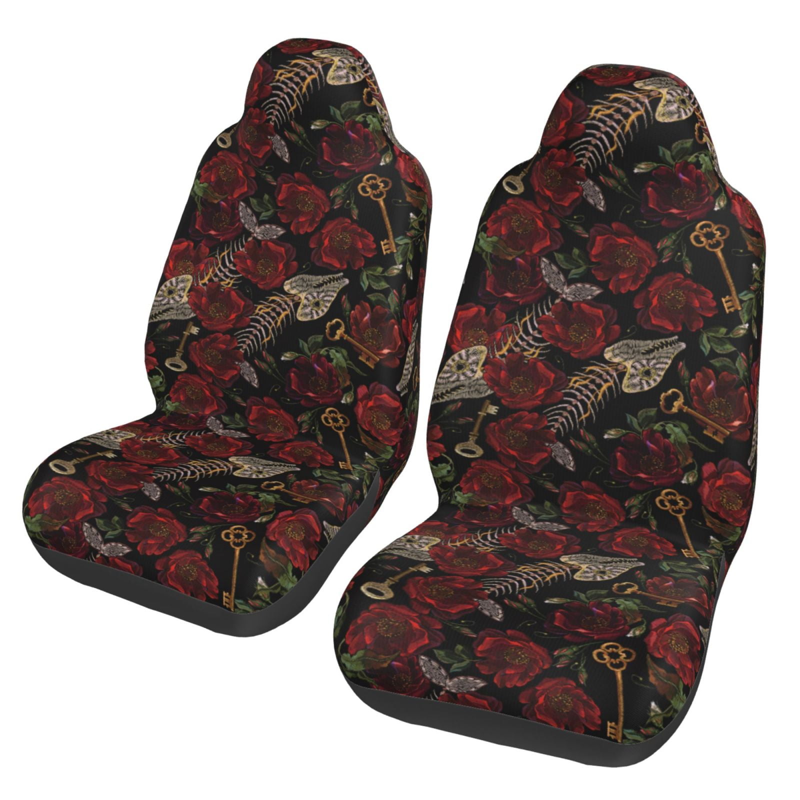 Fotbe Fishbone Rose Pattern Automotive Seat Covers for Cars Trucks and ...