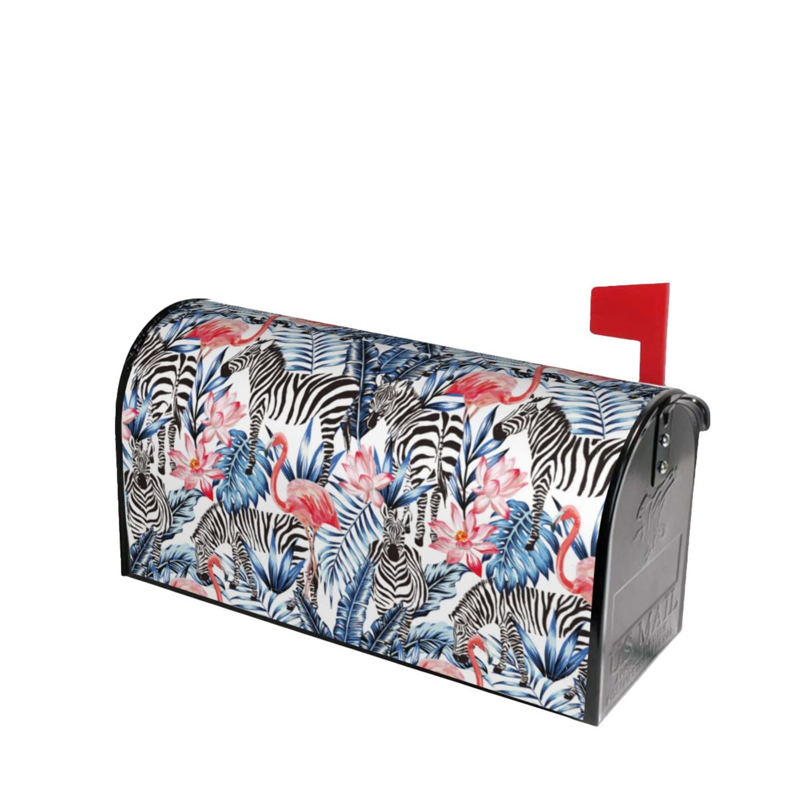 Fotbe Flamingo And Zebra Mailbox Covers Post Letter Box Cover Garden ...