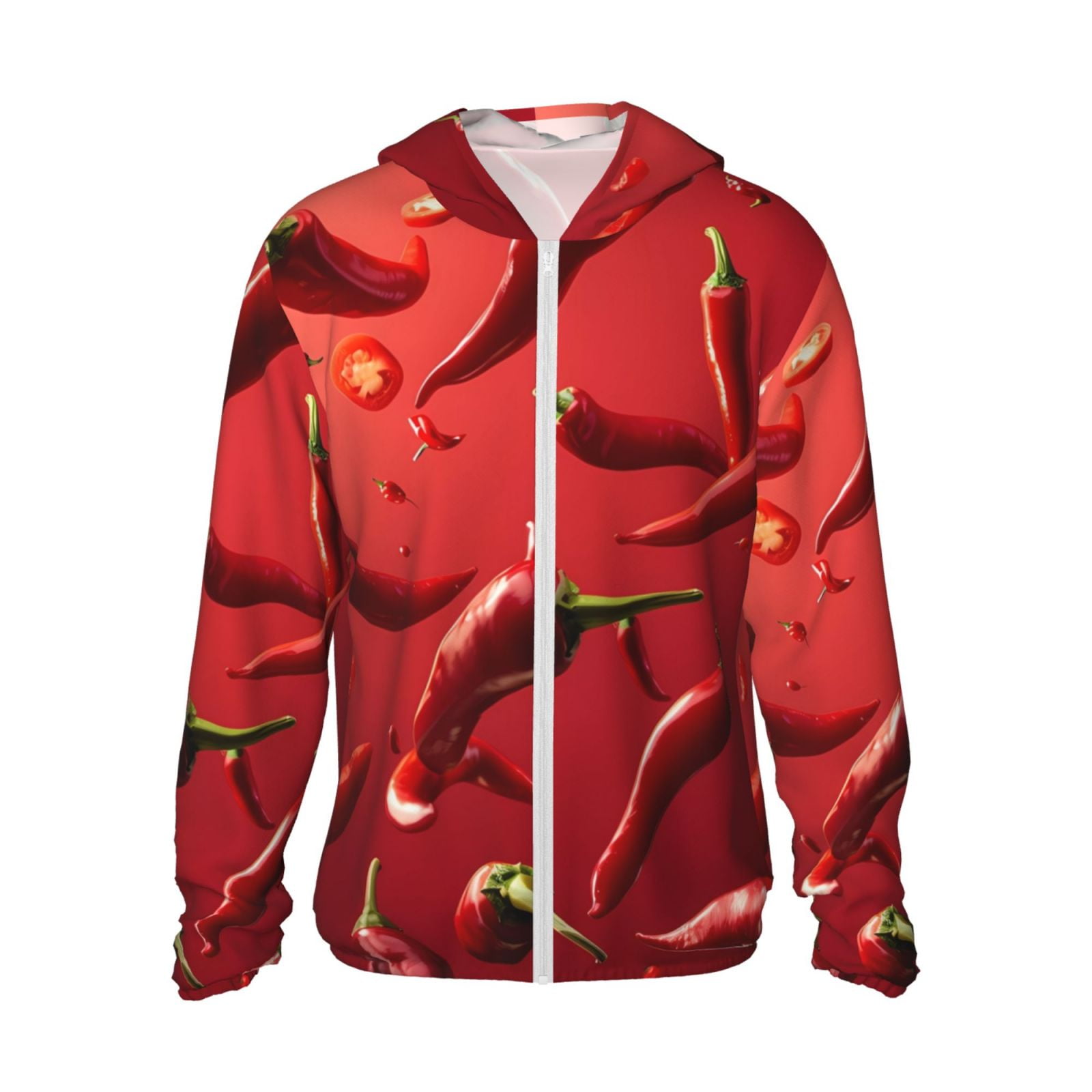 Fotbe Floating Red Chili Peppers Men's Women's UPF 50+ Sun Protection ...