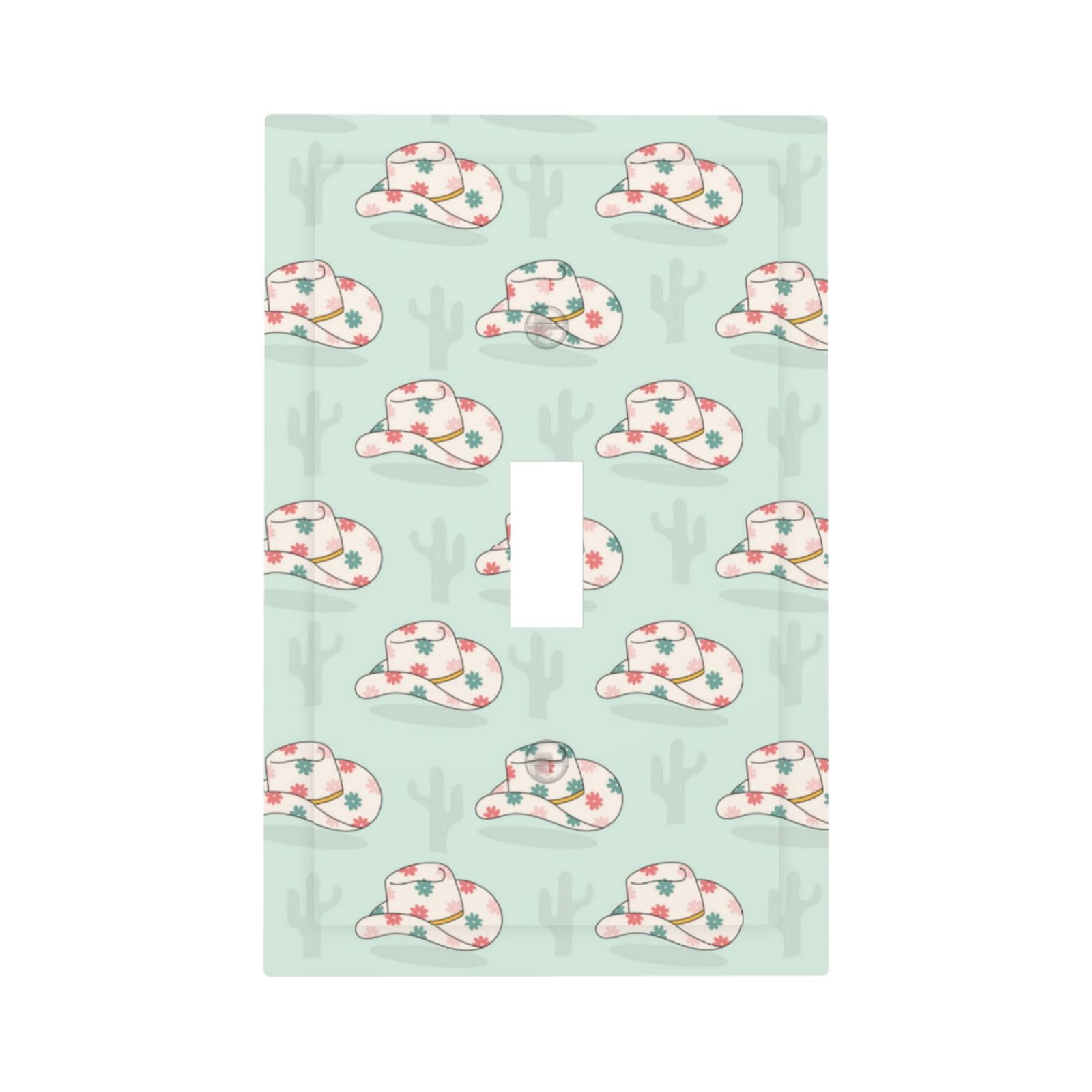 Fotbe Flora Daisy Cactus Print Duplex Receptacle Wall Plate, 1-Gang 5.0 ...