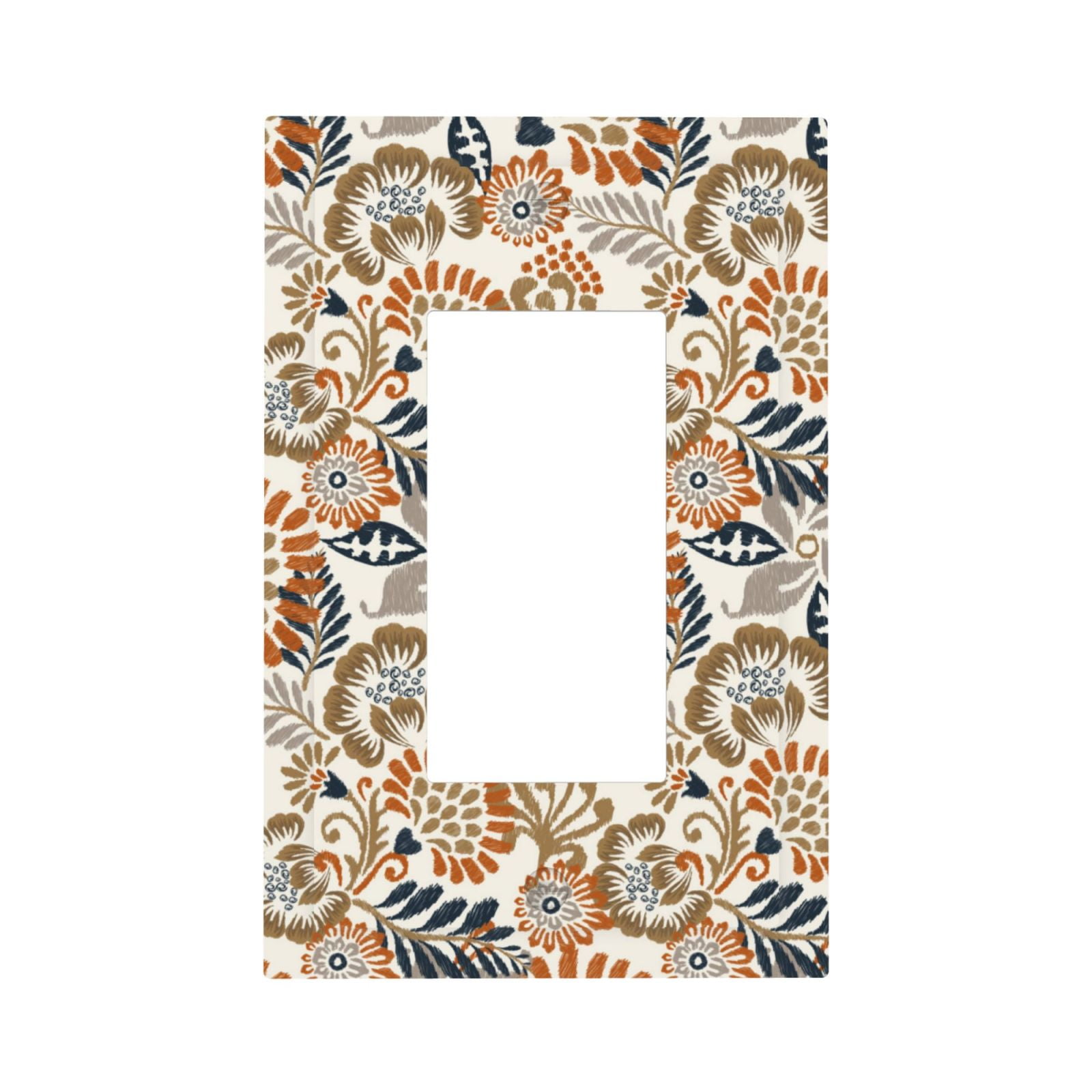 Fotbe Floral Paisley Print Duplex Receptacle Wall Plate, 1-Gang 5.0" x3 ...