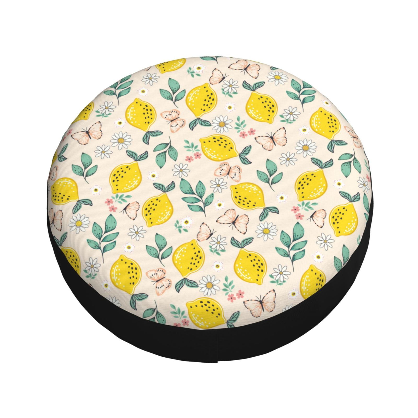 Fotbe Flowers And Butterflies Spare Tire Cover Thickening Universal Fit