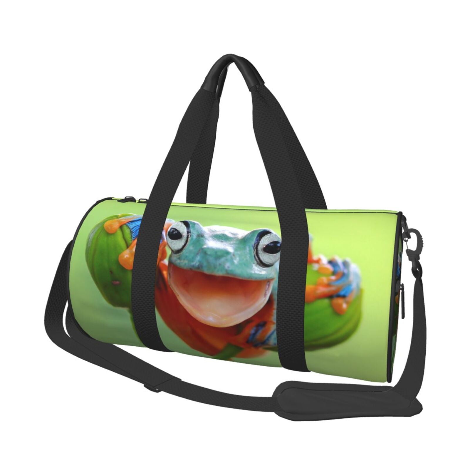 Fotbe Flying Frog On Branch Pattern Foldable Sports Gym Bag with Wet ...
