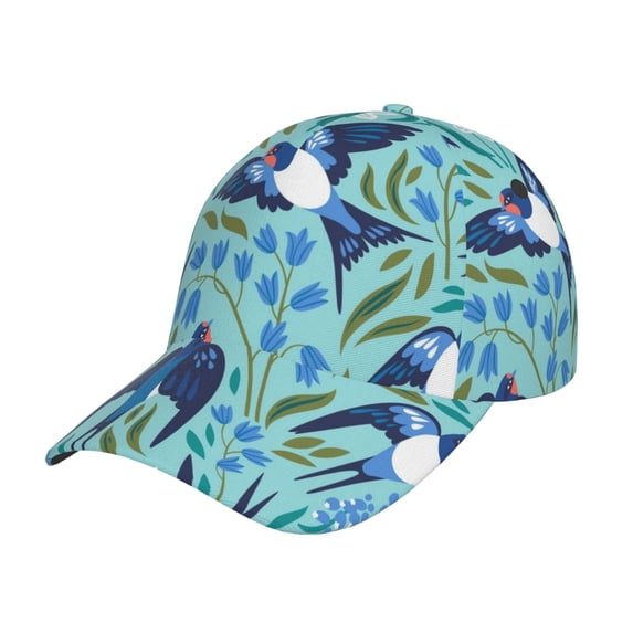 Fotbe Flying Swallows Baseball Cap, Flying Swallows Print Dad Hat ...