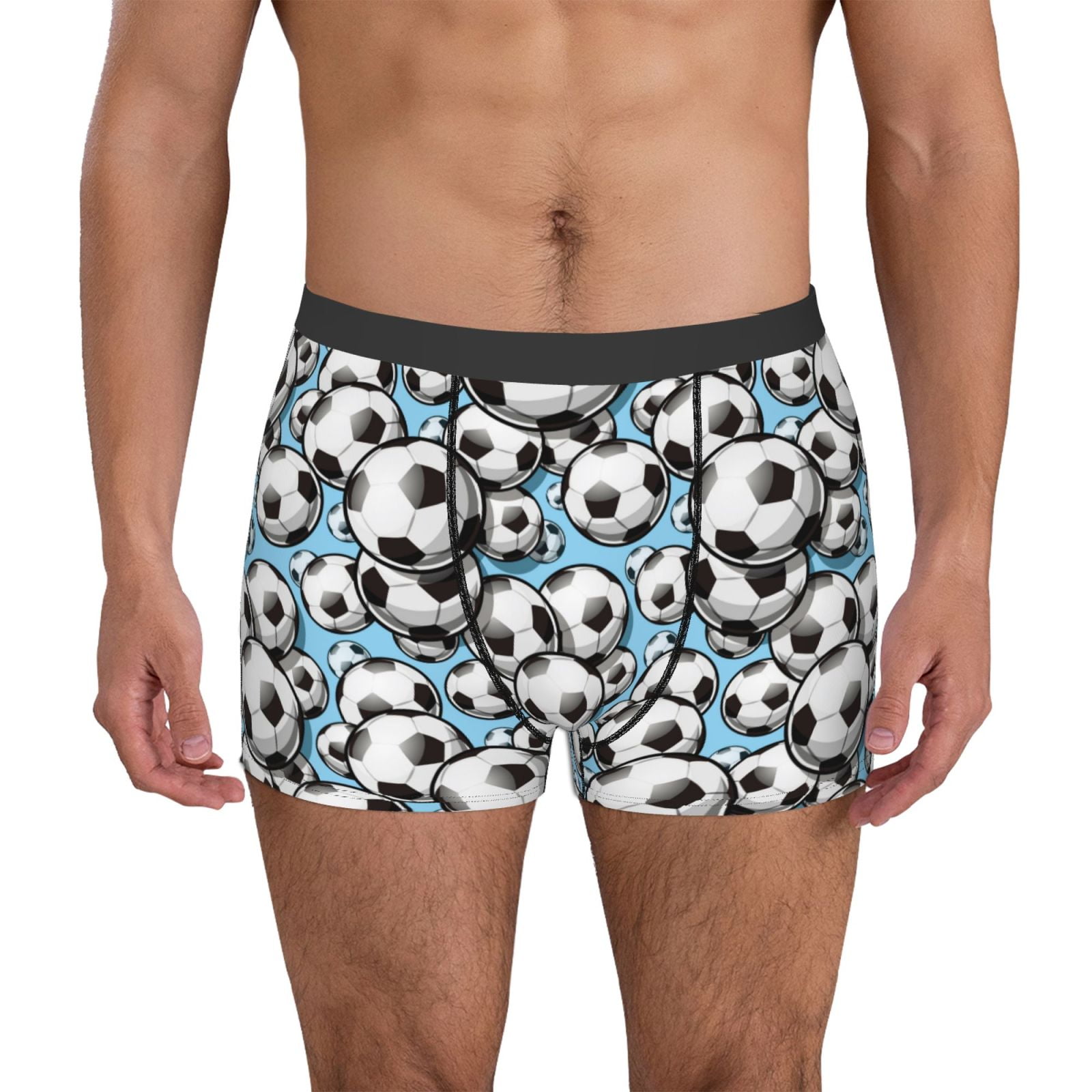 Fotbe Football Soccer Ball Men’s Total Support Pouch Boxer Briefs, X ...