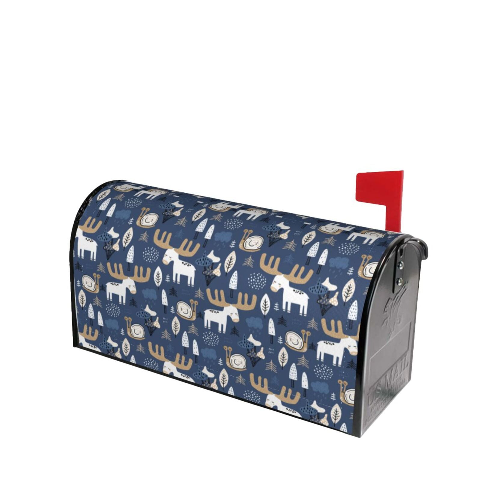 Fotbe Forest Elk Mailbox Covers Post Letter Box Cover Garden Decor ...