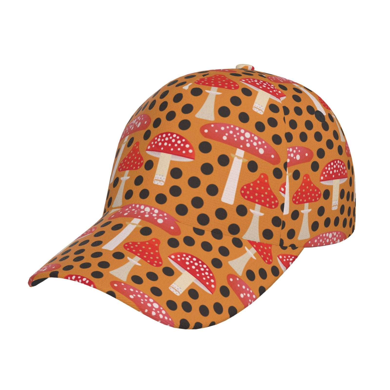 Fotbe Forest Mushrooms Baseball Cap, Forest Mushrooms Print Dad Hat ...