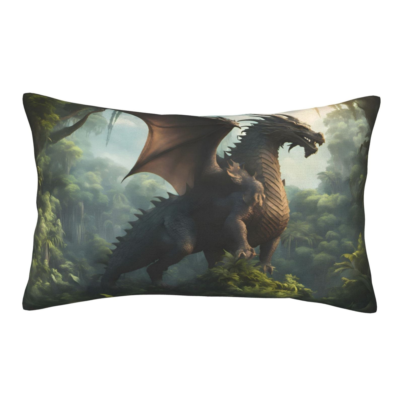 Fotbe Forest Stone-Colored Dragon Pillow Cases - Envelope Closure ...
