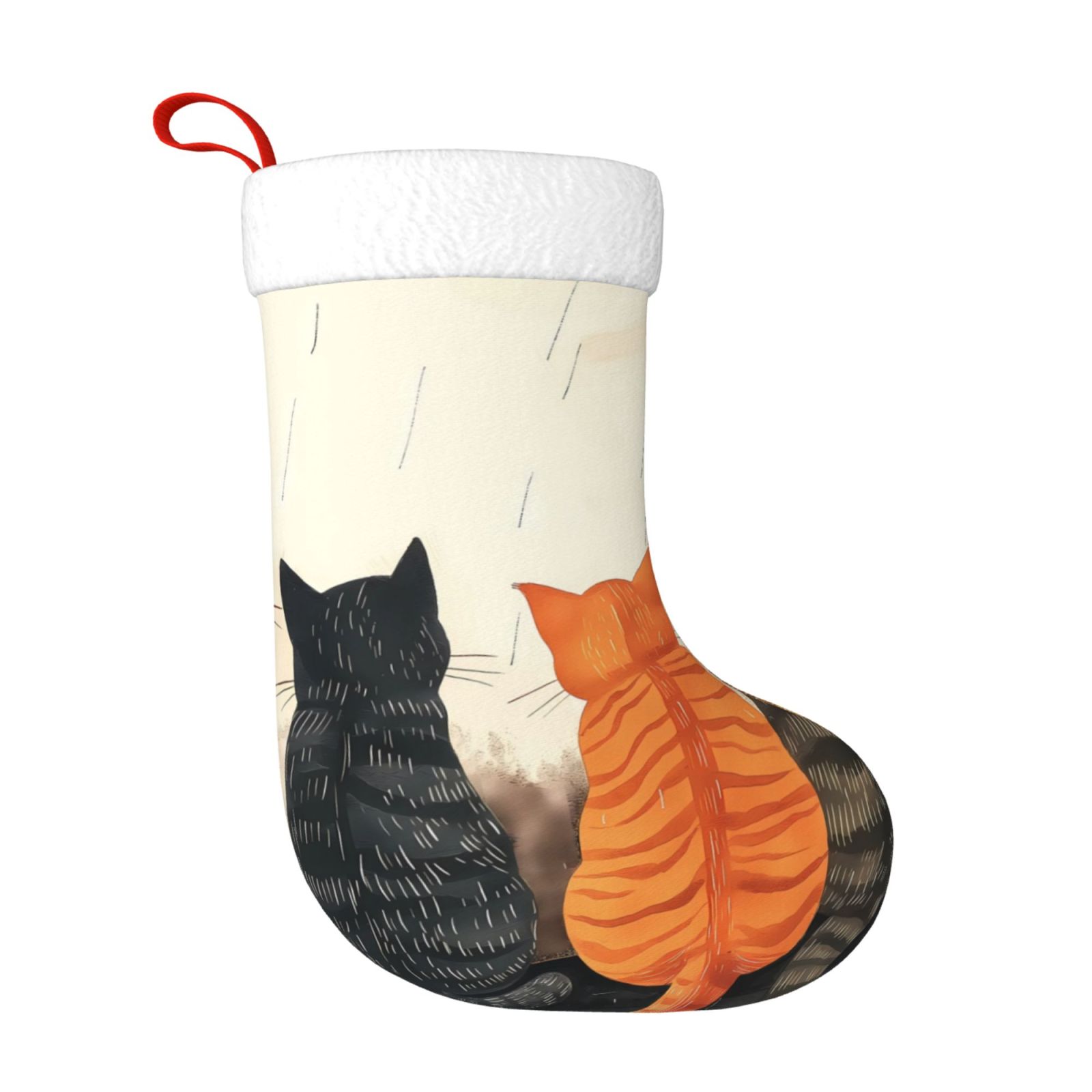 Fotbe Four Cats Watching Rain for Christmas Stockings, Needlepoint ...