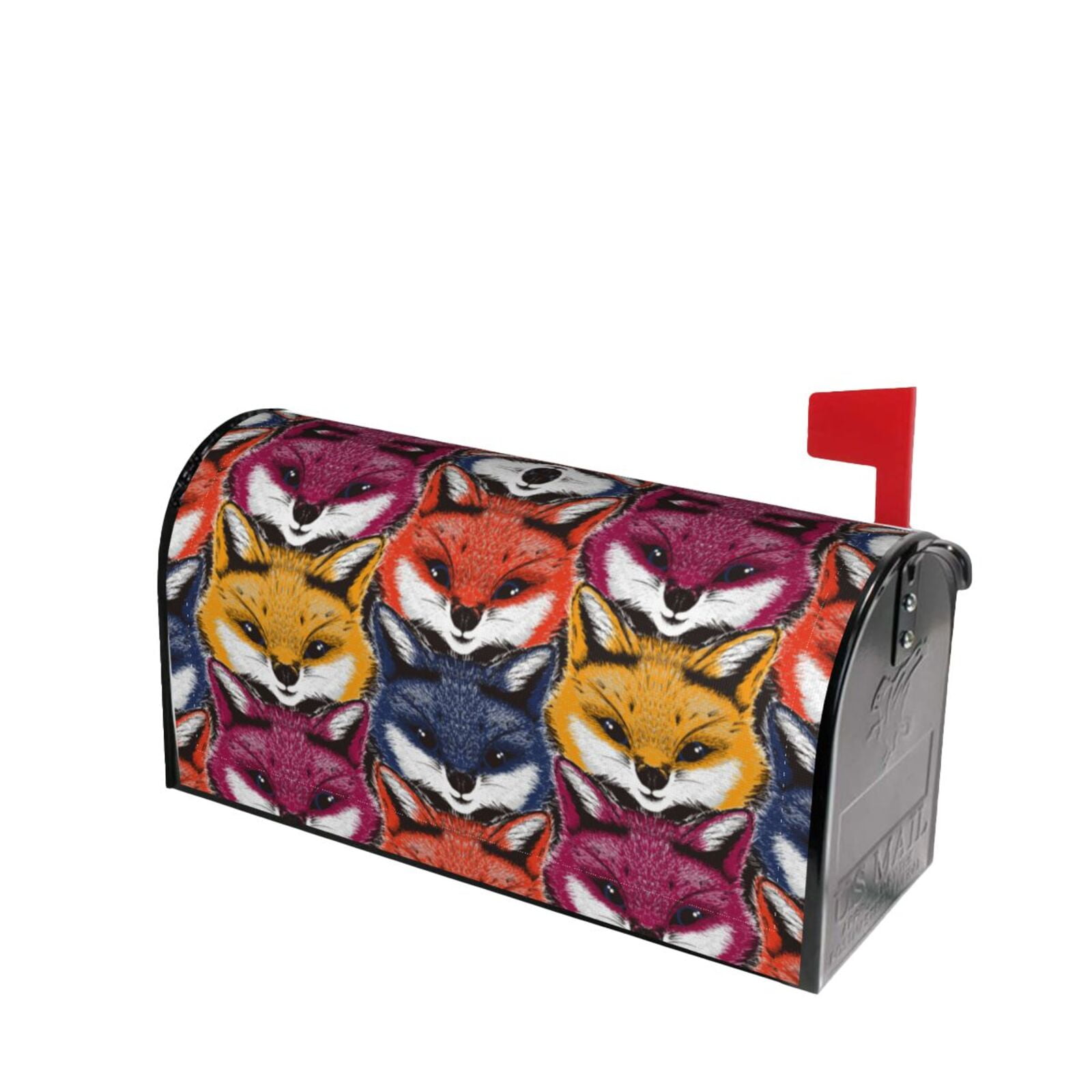 Fotbe Fox Face Mailbox Covers Post Letter Box Cover Garden Decor ...