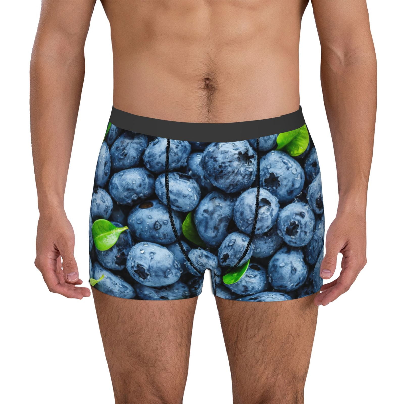 Fotbe Fresh Blueberries Men’s Total Support Pouch Boxer Briefs, X-Temp ...