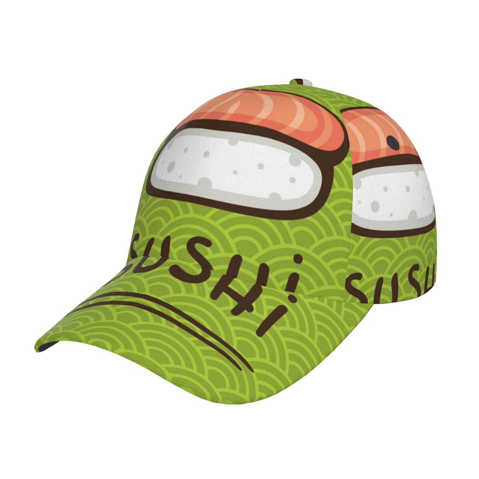 Fotbe Fresh Sushi Baseball Cap, Fresh Sushi Print Dad Hat,Outdoor Hat ...