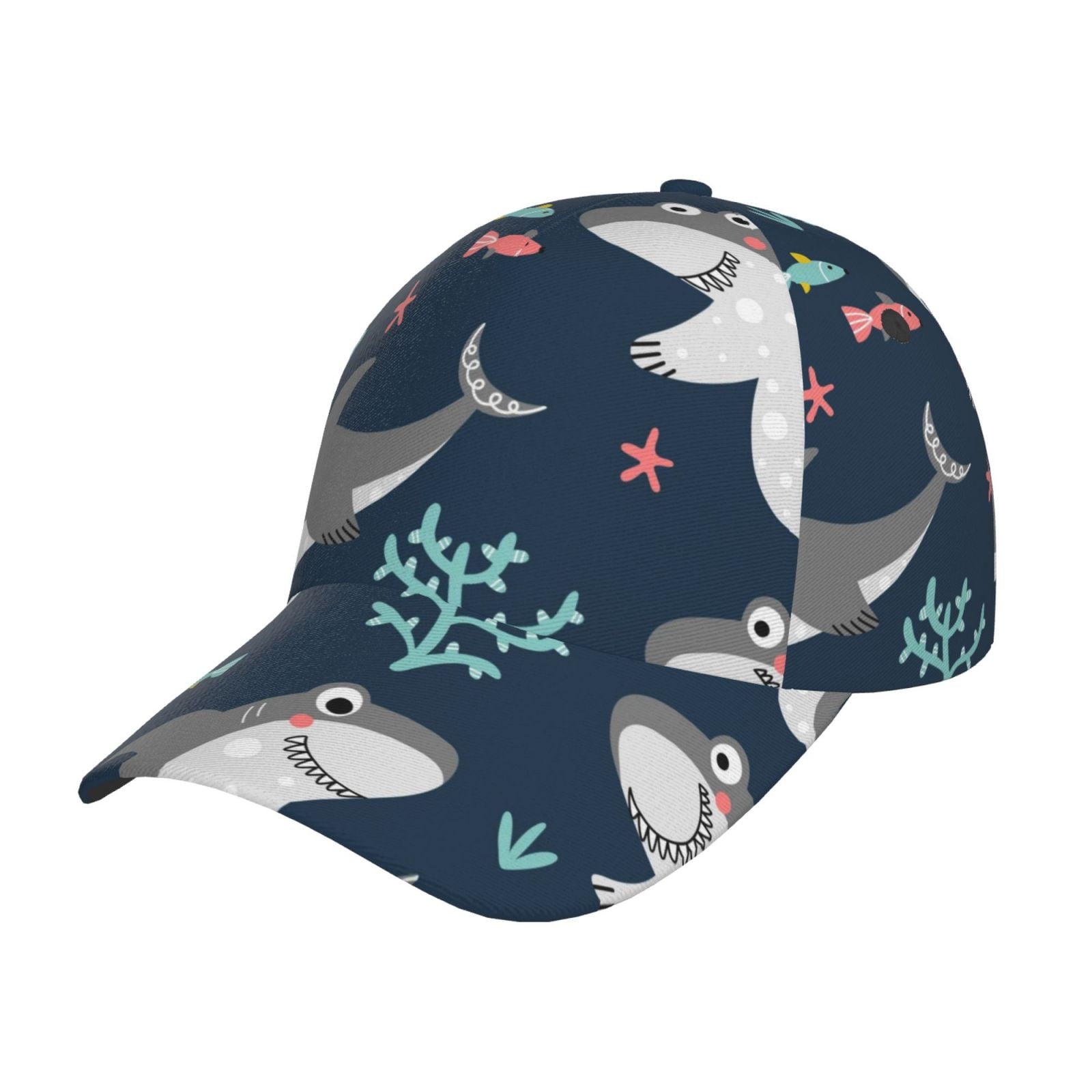 Fotbe Friendly Smiling Sharks Baseball Cap, Friendly Smiling Sharks ...
