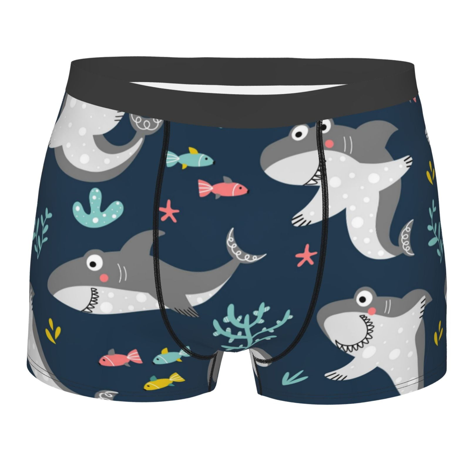 Fotbe Friendly Smiling Sharks Men’s Total Support Pouch Boxer Briefs, X ...