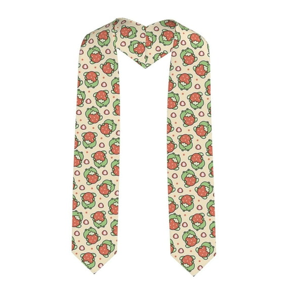 Fotbe Frog Hold Strawberry Printed Class of 2024 Graduation Stole ...