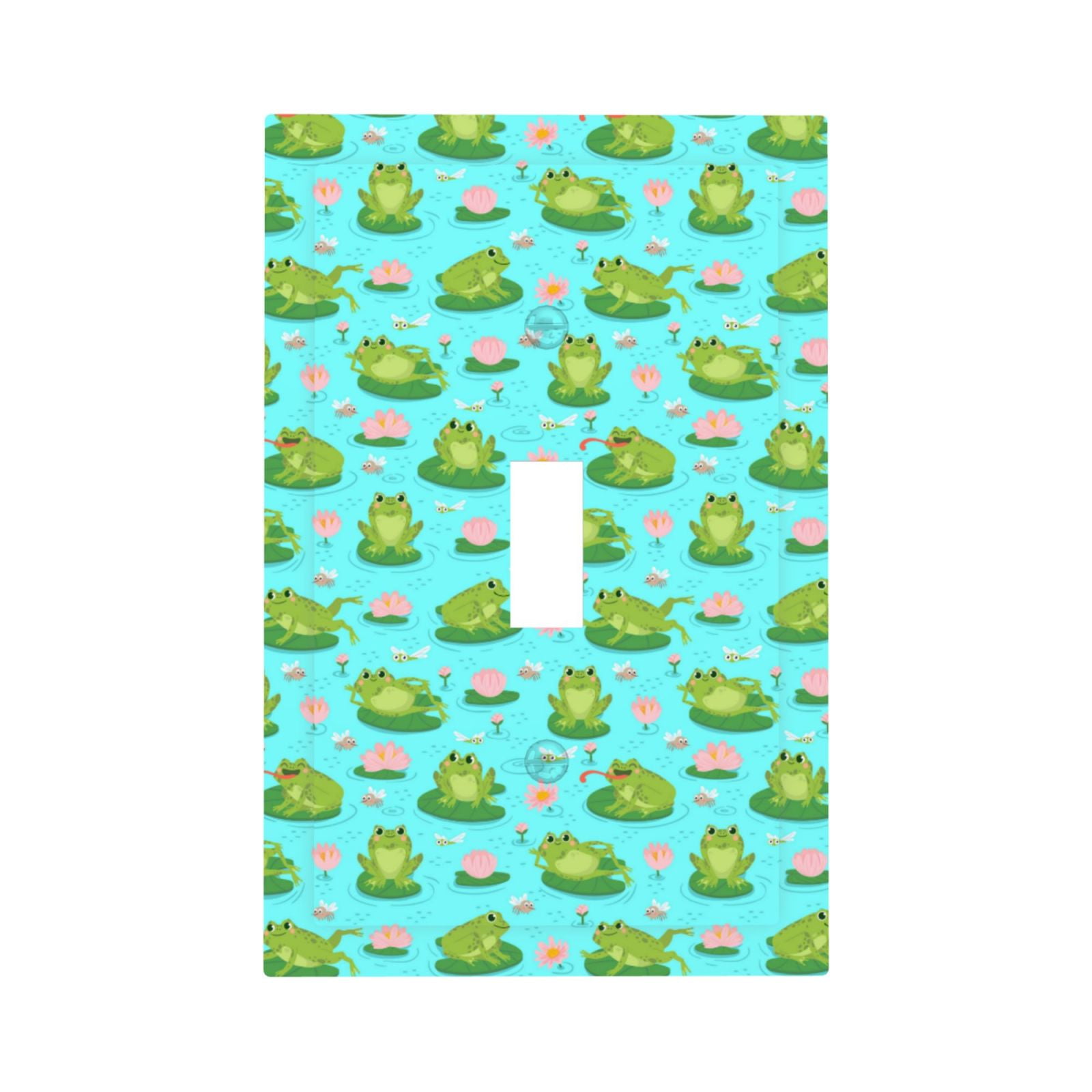 Fotbe Frogs And Aquatic Plants Print Duplex Receptacle Wall Plate, 1 ...