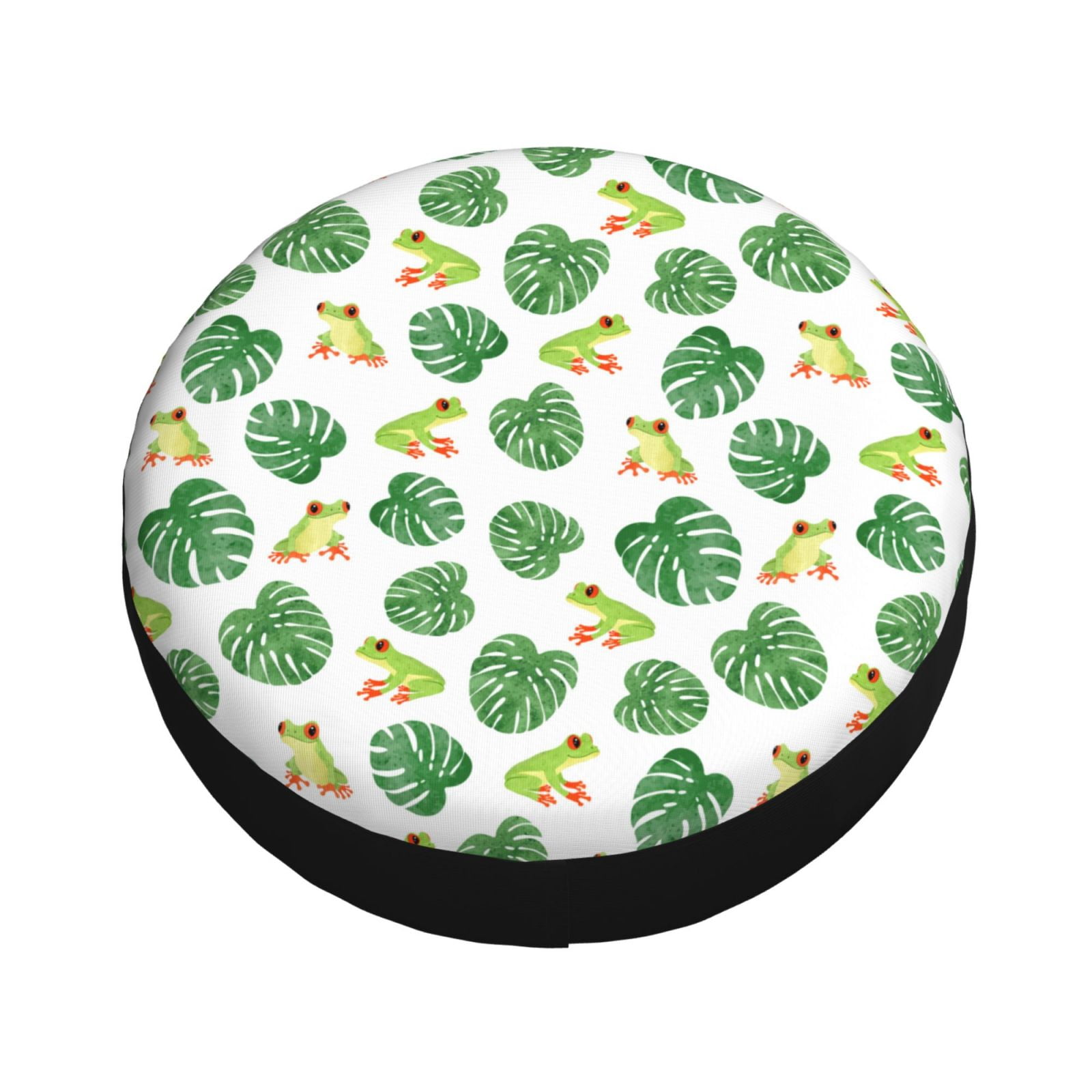 Fotbe Frogs And Tropical Leaves Spare Tire Cover Thickening Universal ...