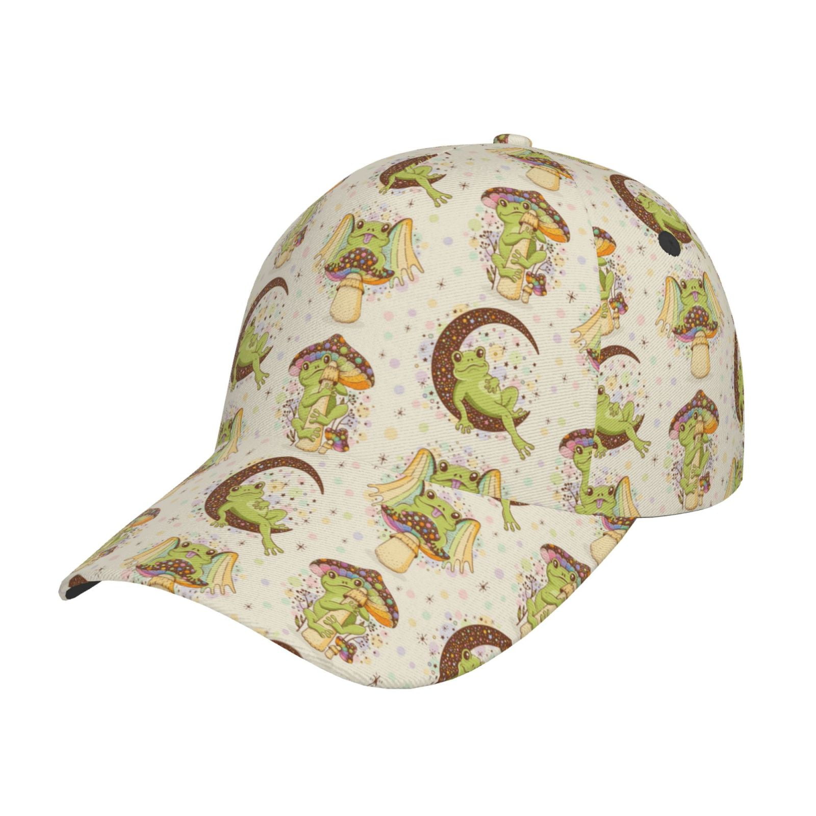 Fotbe Frogs Baseball Cap, Frogs Print Dad Hat,Outdoor Hat,Adjustable ...