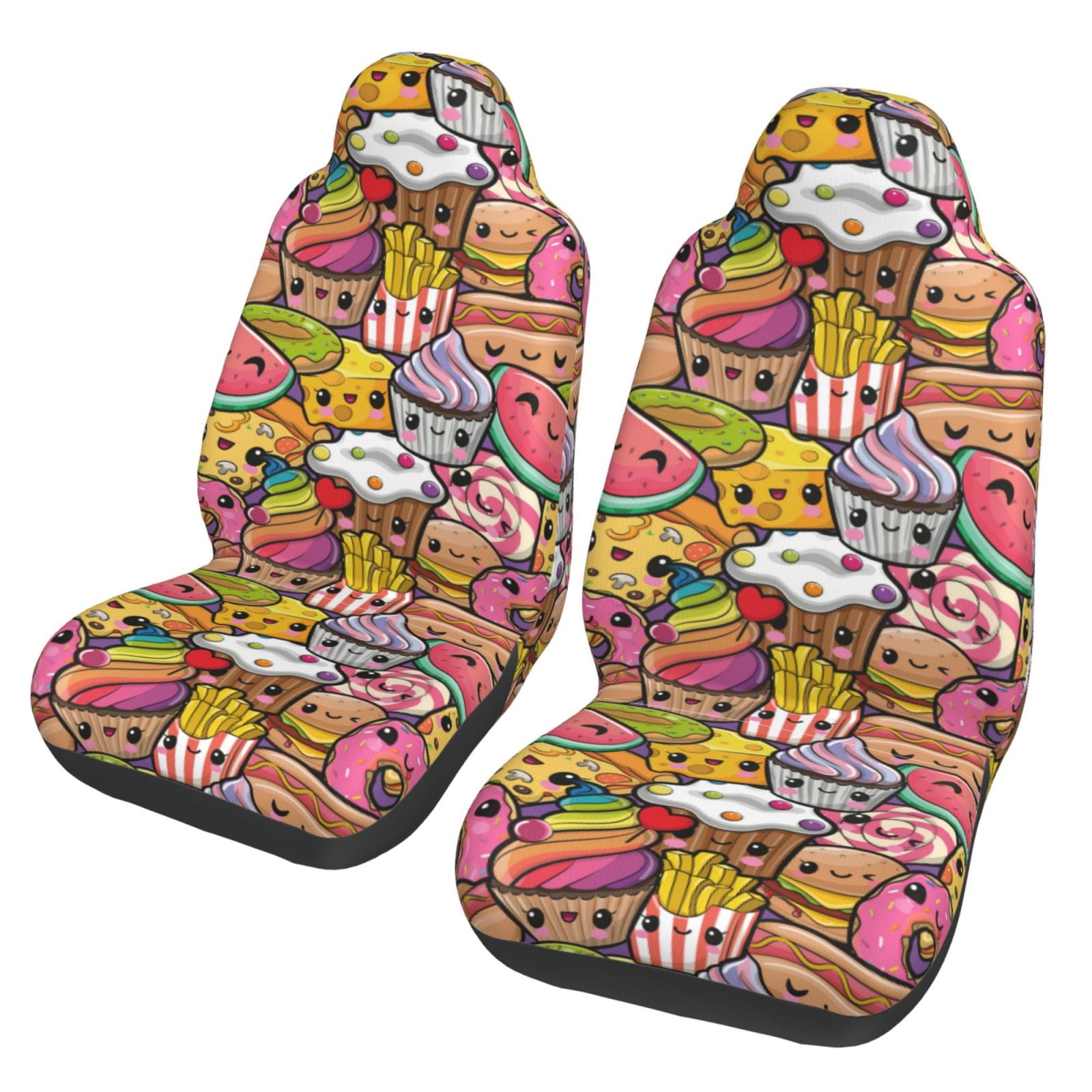 Fotbe Fruit-Flavored Ice-Cream Pattern Automotive Seat Covers for Cars ...