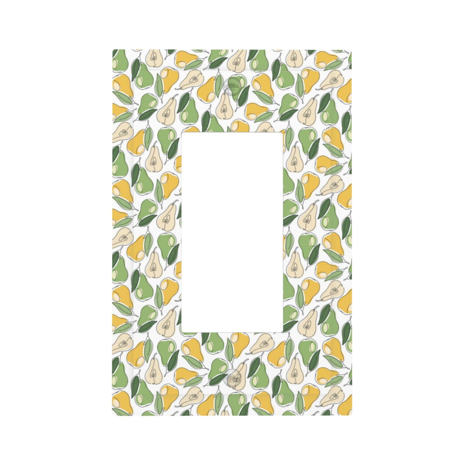 Fotbe Fruit Pears Print Duplex Receptacle Wall Plate, 1-Gang 5.0" x3.0 ...