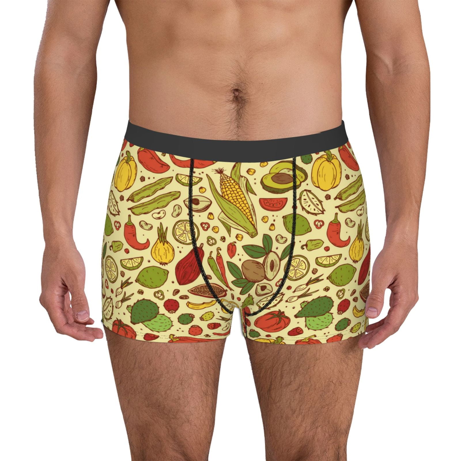 Fotbe Fruits And Vegetables Men’s Total Support Pouch Boxer Briefs, X ...