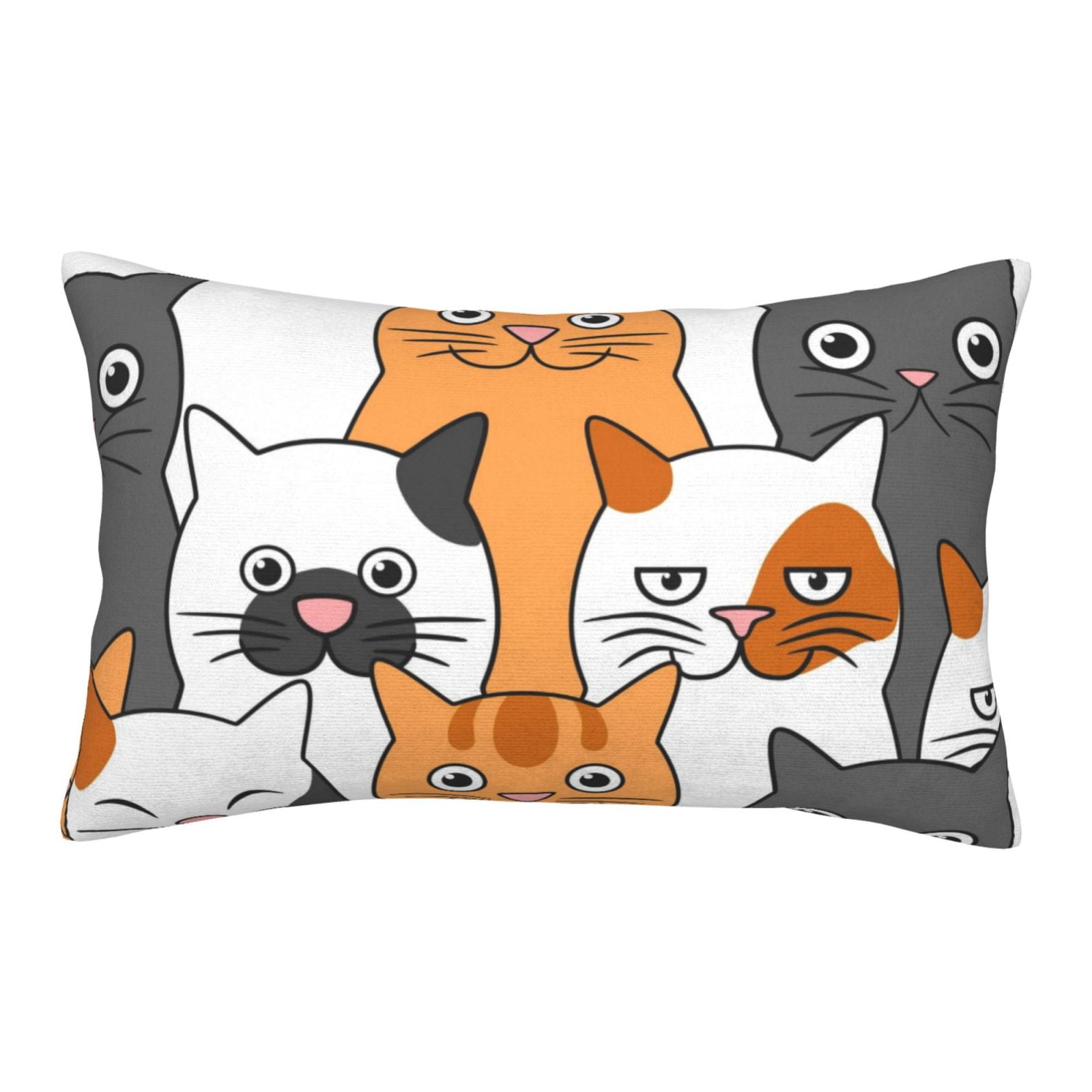 Fotbe Funny Cats Pillow Cases - Envelope Closure - Luxury, Extra Soft ...