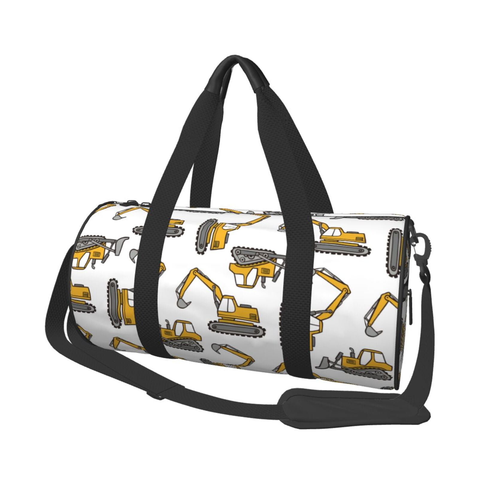 Fotbe Funny Excavator Pattern Foldable Sports Gym Bag with Wet Dry ...