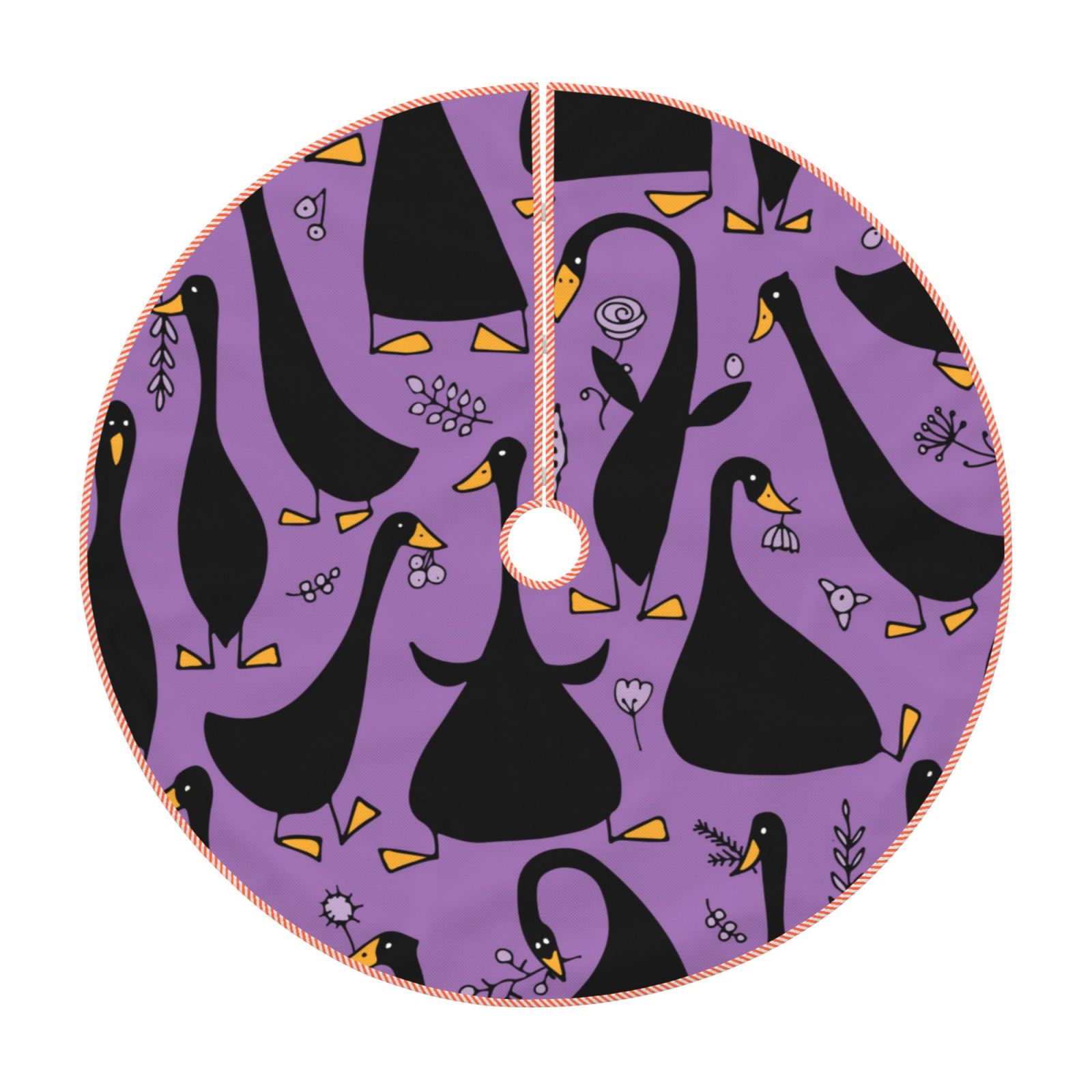 Fotbe Funny Goose Pattern Christmas Tree Skirt, Tree Skirts Plush ...