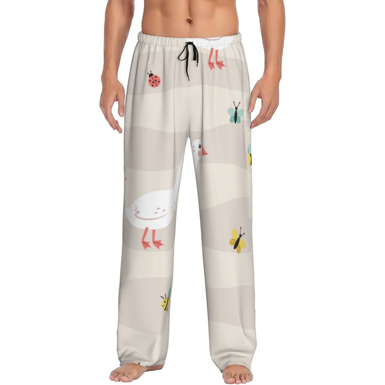 Fotbe Funny Goose1 Men's Pajama Pants,Sleepwear Pants,Pj Bottoms ...