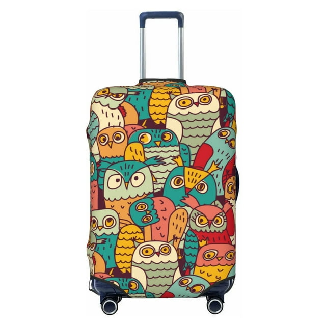 Fotbe Funny Owl Bird Luggage Cover Protector,Suitcase Protector,Scratch ...