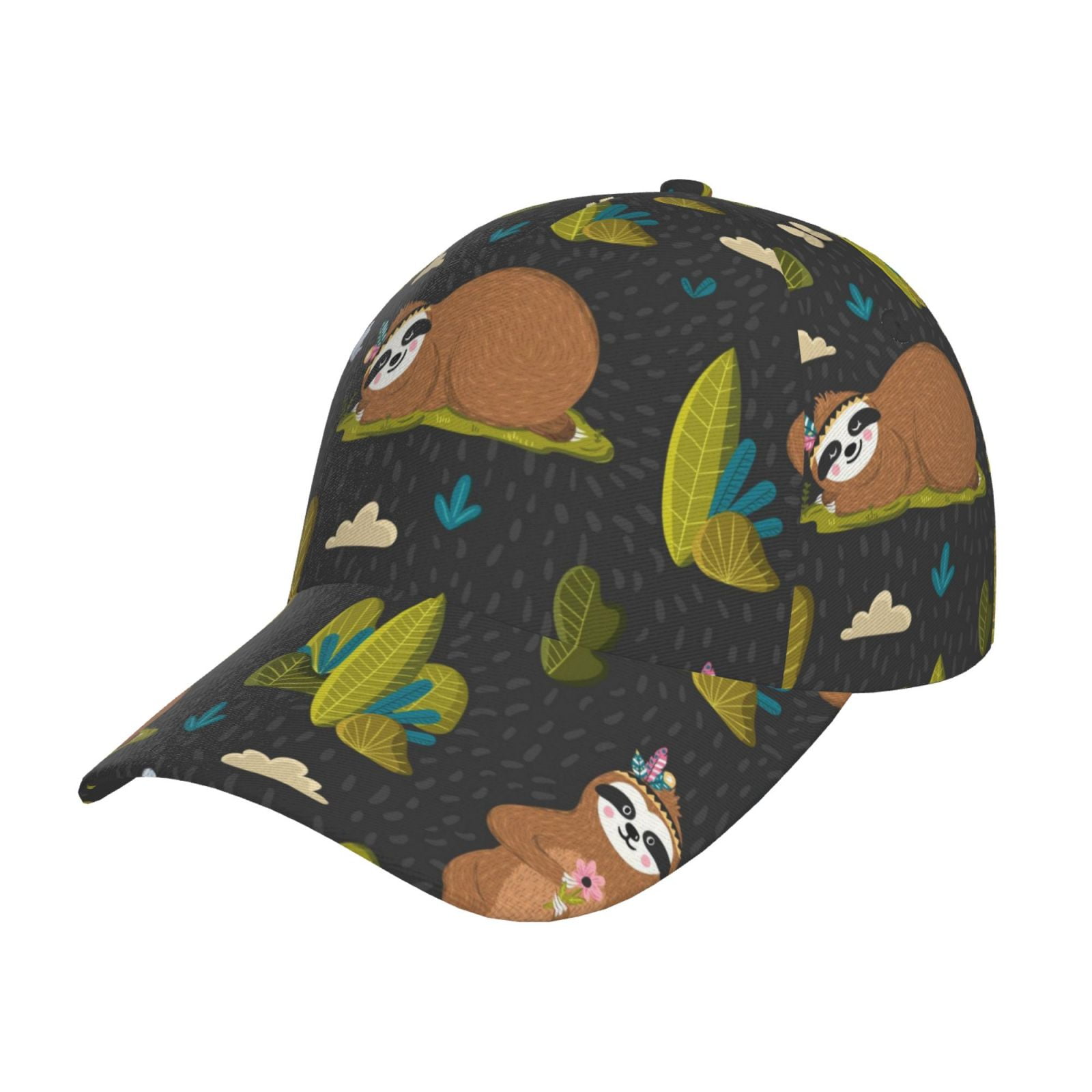 Fotbe Funny Sloths In The Forest Baseball Cap, Funny Sloths In The ...