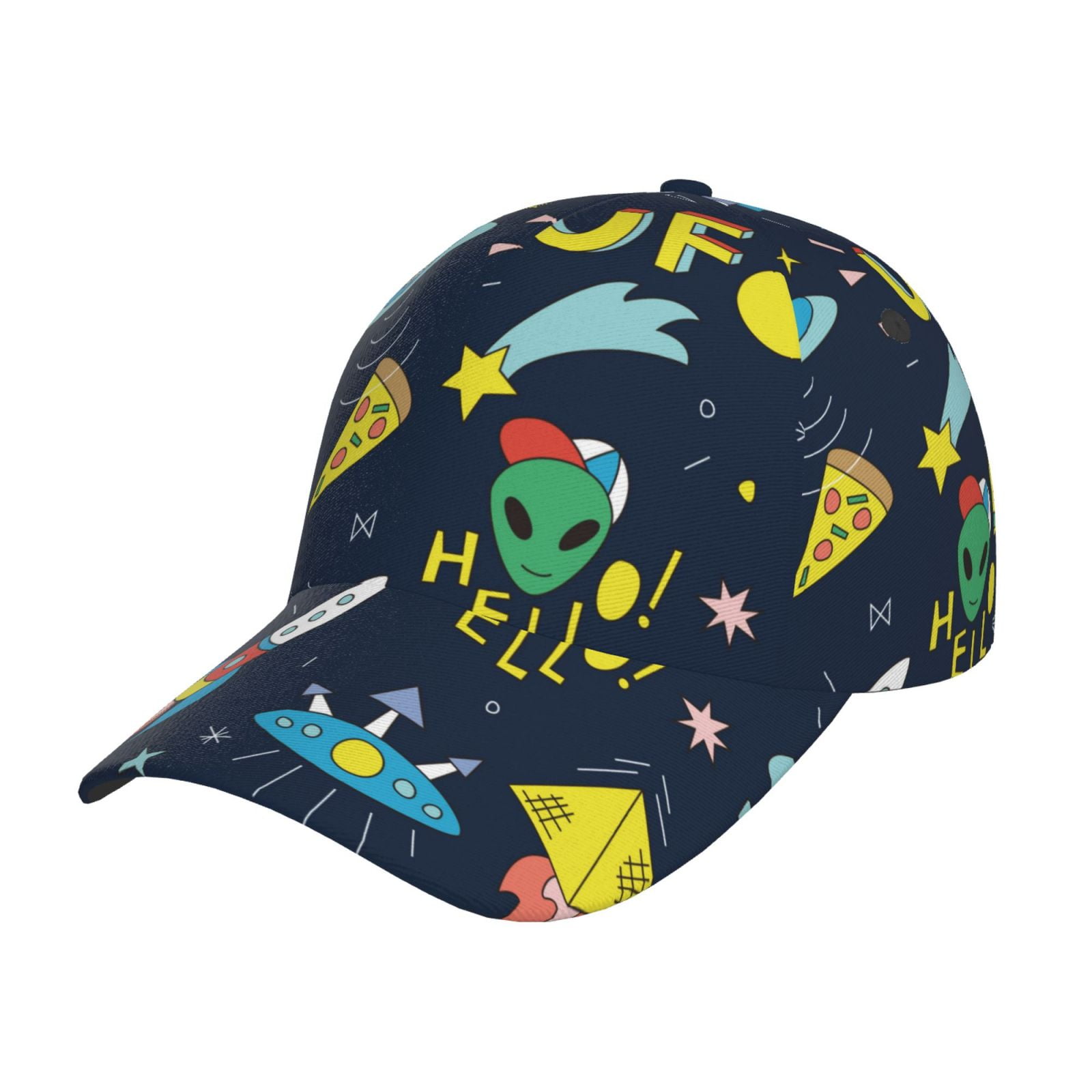 Fotbe Funny Spaceships Baseball Cap, Funny Spaceships Print Dad Hat ...