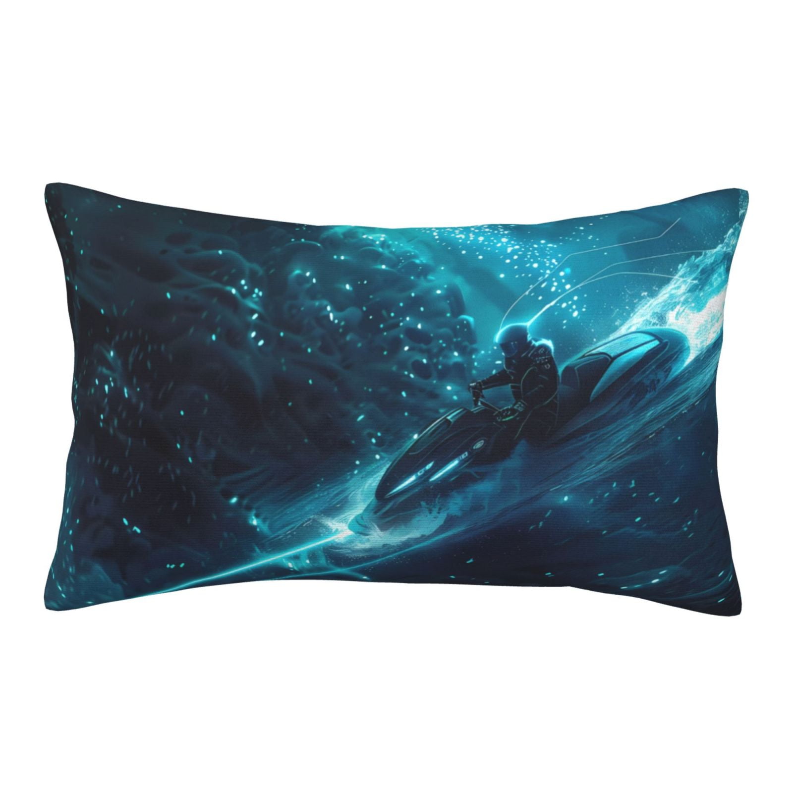 Fotbe Futuristic Jet Ski Adventure Pillow Cases - Envelope Closure ...