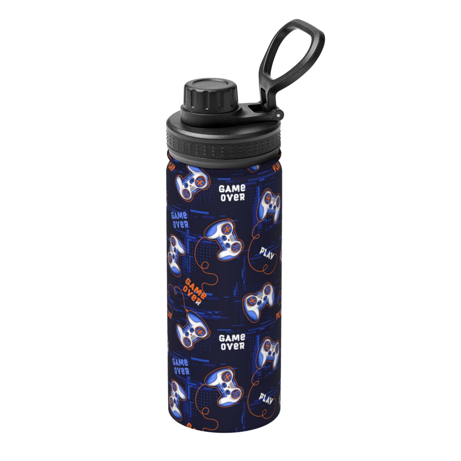 Fotbe Game Pads Pattern 18 Oz Sports Insulated Kettle Vacuum Cup ...